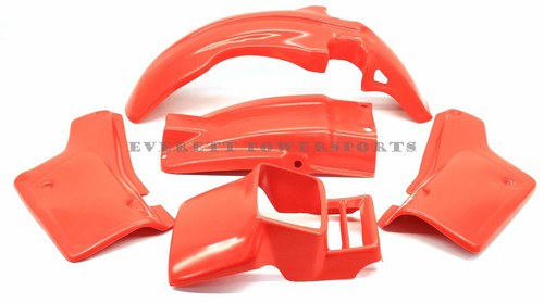 Plastic Body Kit Honda XL600 R Flash Orange/Red Fenders Side Panels ...
