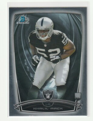KHALIL MACK 2014 Bowman Chrome Rookie Card #123 LAS VEGAS RAIDERS | eBay