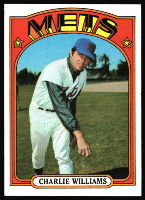 1972 Topps Charlie Williams Rookie #388 New York Mets L2 | eBay