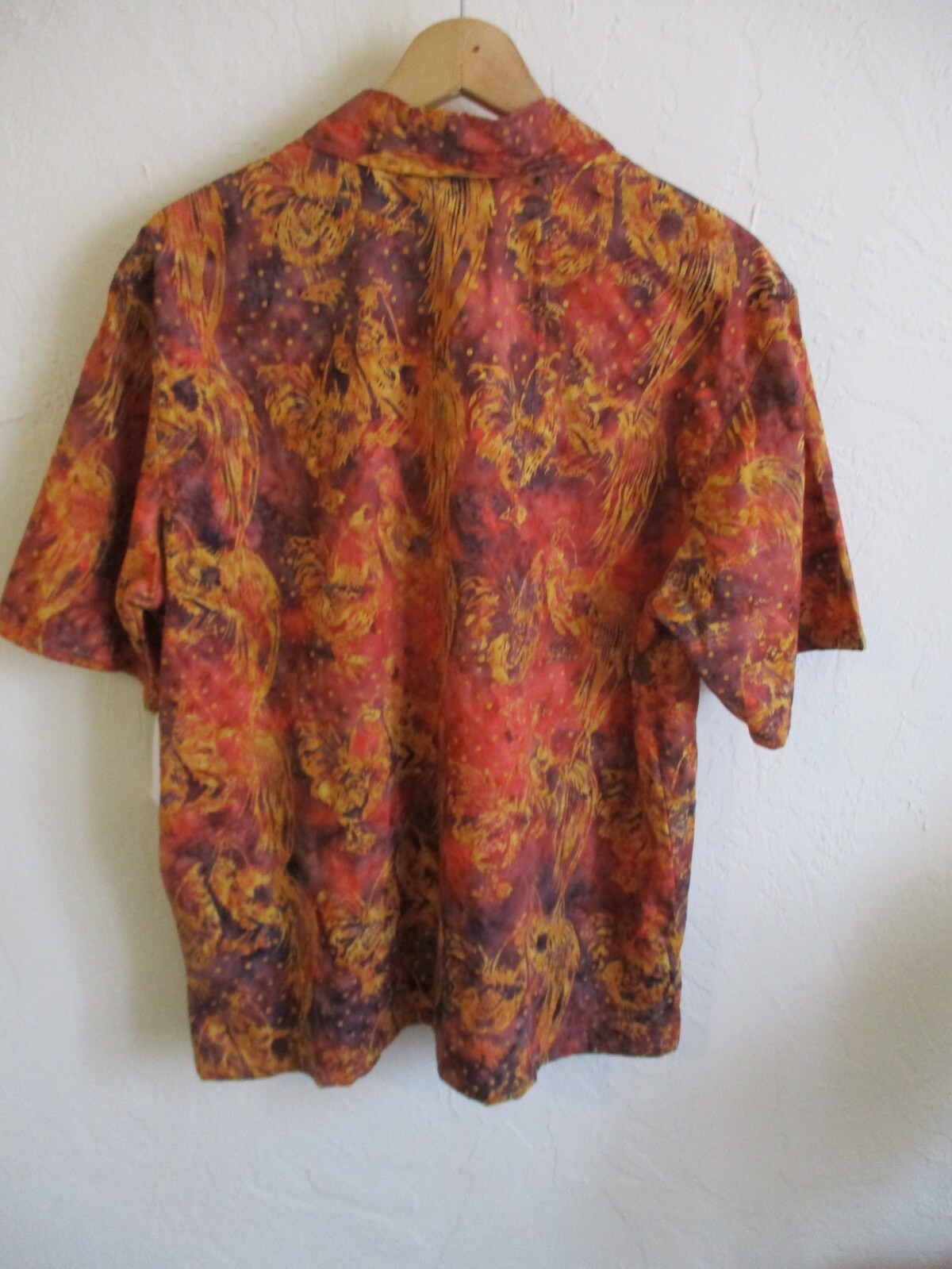 Original Jacqueline on Kaua'i Hawaiian Aloha Shirt Size Medium NWT Batik Rooster | eBay