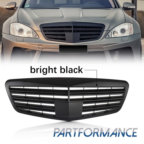 For 2010-2013 Mercedes Benz S-Class W221 AMG Style Front Grille Gloss ...