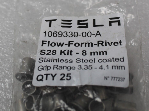 New Genuine LOT OF 25 Genuine Tesla Rivet 1069330-00-A Flow Form Rivet ...