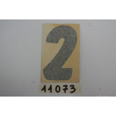 Sticker "NUMBER 2" BIG STAR Graphic Decal Height 5.51In | eBay
