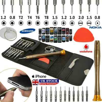 16 Pcs Mobile Phone Repair Tool Kit Screwdriver Set iPhone iPod iPad ...