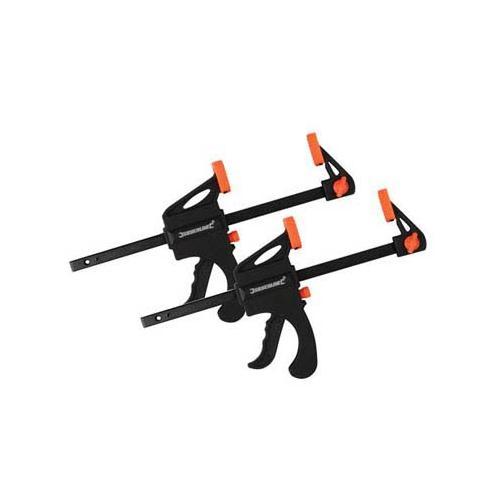 GU210 Silverline Quick Clamps 2pk 150mm Woodwork DIY Tool | eBay