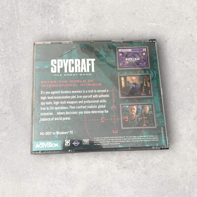 SpyCraft: The Great Game (PC, 1996) Activision MS-DOS or Windows 95 CD ...