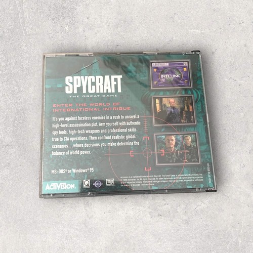 SpyCraft: The Great Game (PC, 1996) Activision MS-DOS or Windows 95 CD ...