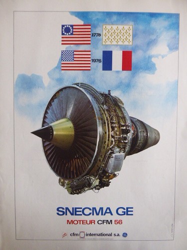 4/1976 PUB CFM SNECMA GENERAL ELECTRIC MOTOR AVIATION CFM56 ENGINE ...