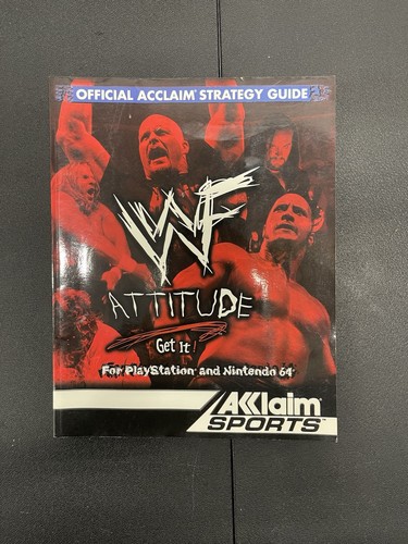 WWF Attitude Official Strategy Guide Acclaim Sony Playstation Nintendo ...