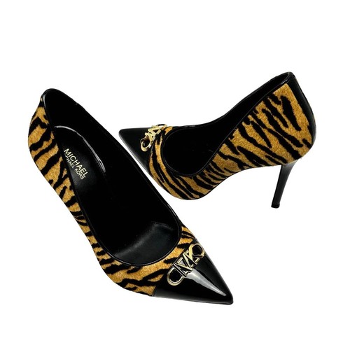 NEW MICHAEL Michael Kors Parker 8 Tiger Print Calf Hair Leather High ...