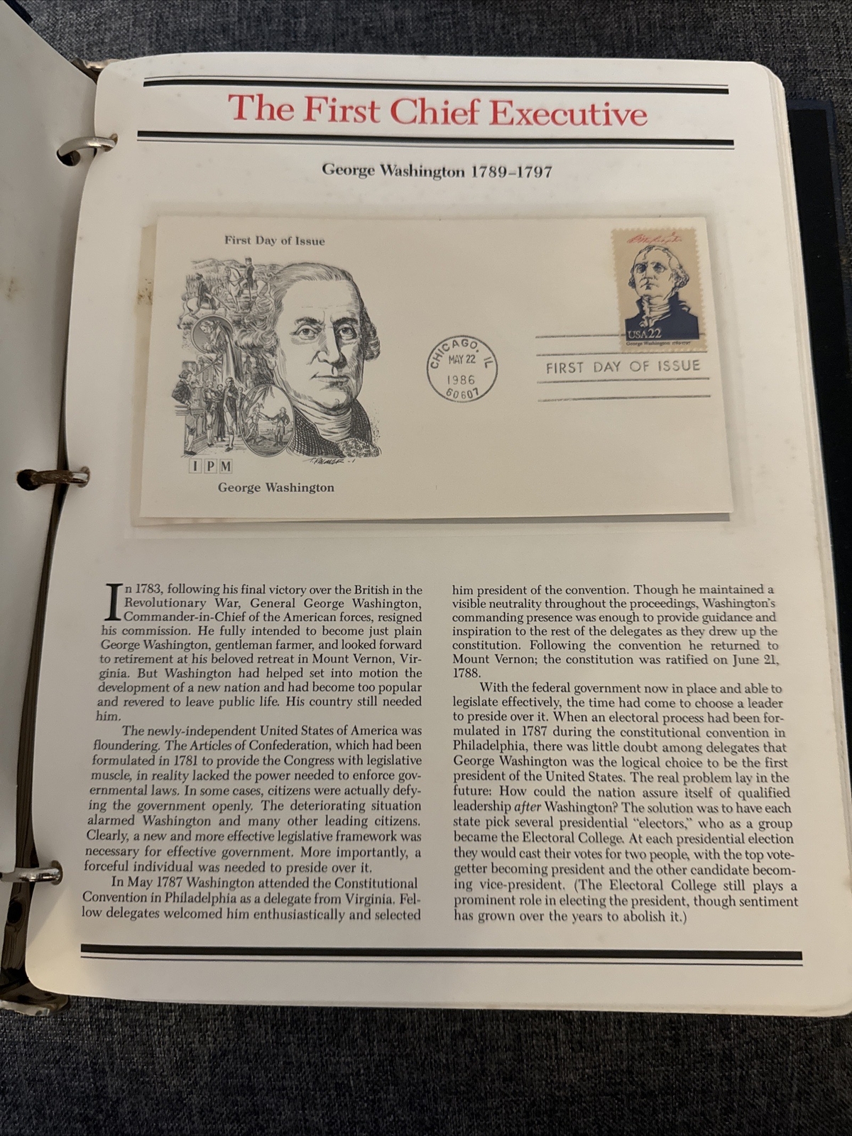 IPM The Presidential First Day Cover Collection stamp collection book ...