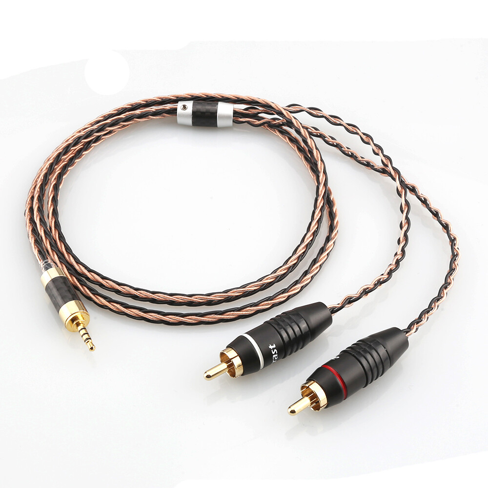 2.5mm Balanced to 2 RCA Headphone Audio Cable for Astell&Kern AK380 DP ...