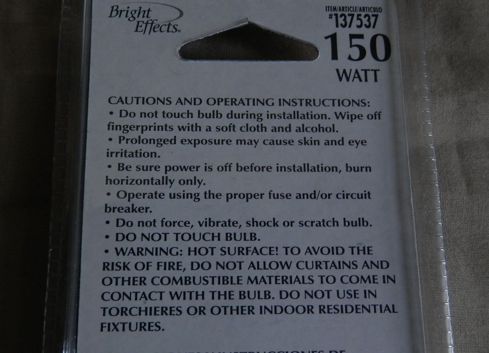 (2) NEW 150W Bright Effects Bulb 4-11/16" Rough Serv T3 R7S 130V ...