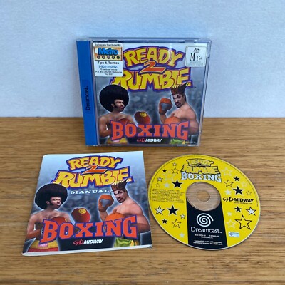 Sega Dreamcast Ready 2 Rumble Boxing Game Disc Videogame With Manual ...