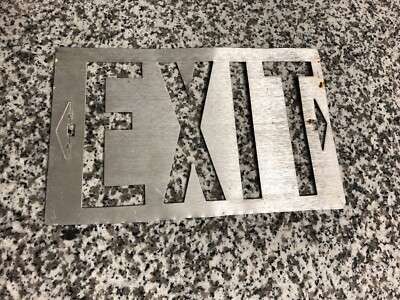 Exit Sign Metal Plate (Good For Dorm Room) | eBay