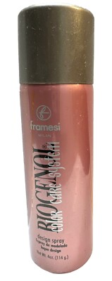 framesi biogenol design spray 4oz scuff/dented exterior | eBay