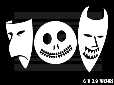 Nightmare Before Christmas Lock Shock And Barrel Face