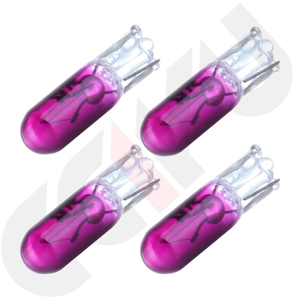 20PCS Pink/Purple T5 37 70 73 74 Dashboard Incandescent Mini-Wedge Bulb ...