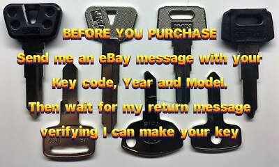 Yamaha Motorcycle Cut to Code Keys 👇READ ORDERING INSTRUCTIONS BEFORE ...