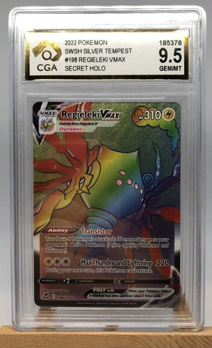 Pokemon TCG - Regieleki VMAX 198/195 Silver Tempest Secret Rare 9.5 ...