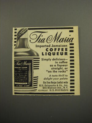 1955 Tia Maria Coffee Liqueur Advertisement | eBay