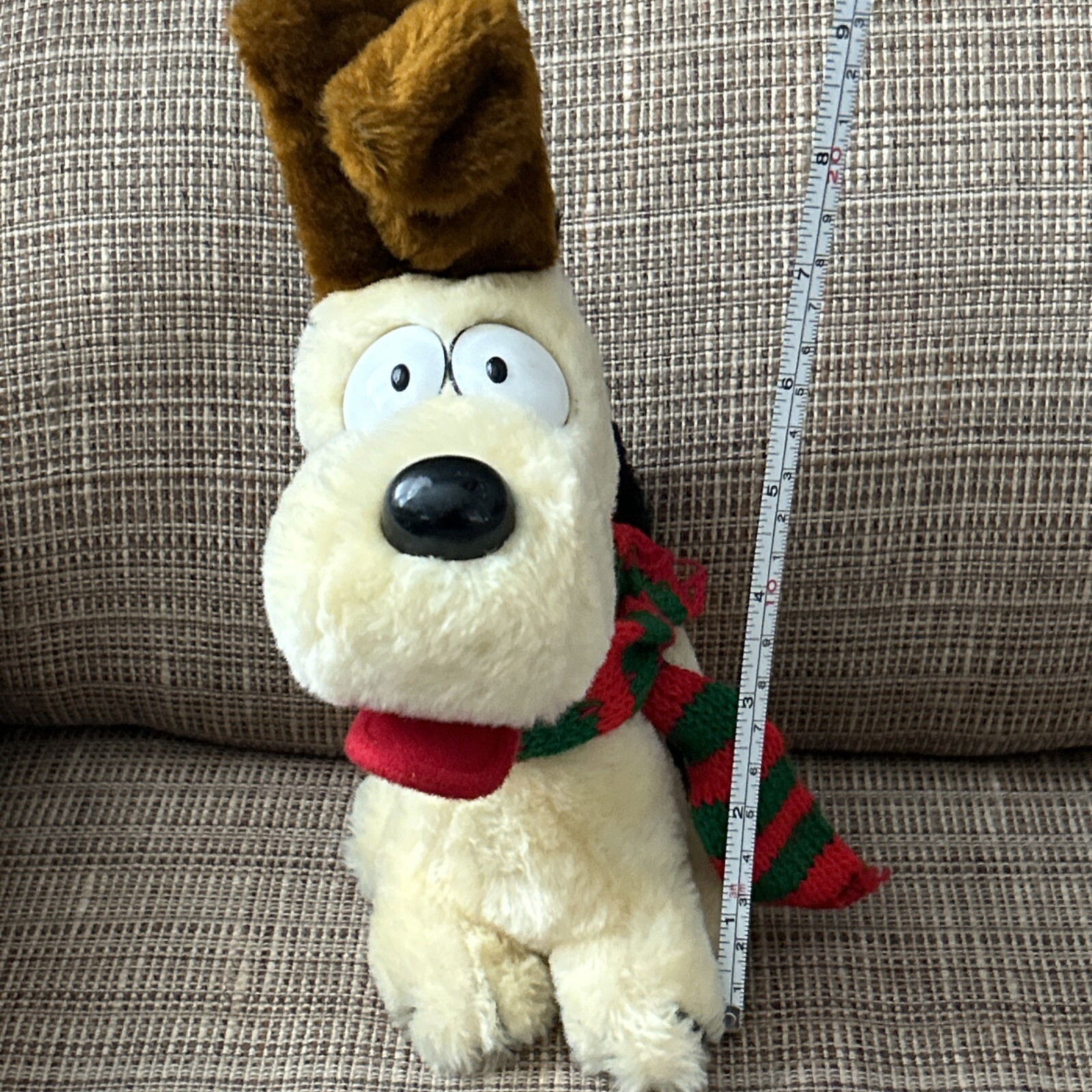 Garfield Odie Dog Plush with Scarf - 9" - 1983 Daikin Fun Farm - CLEAN ...