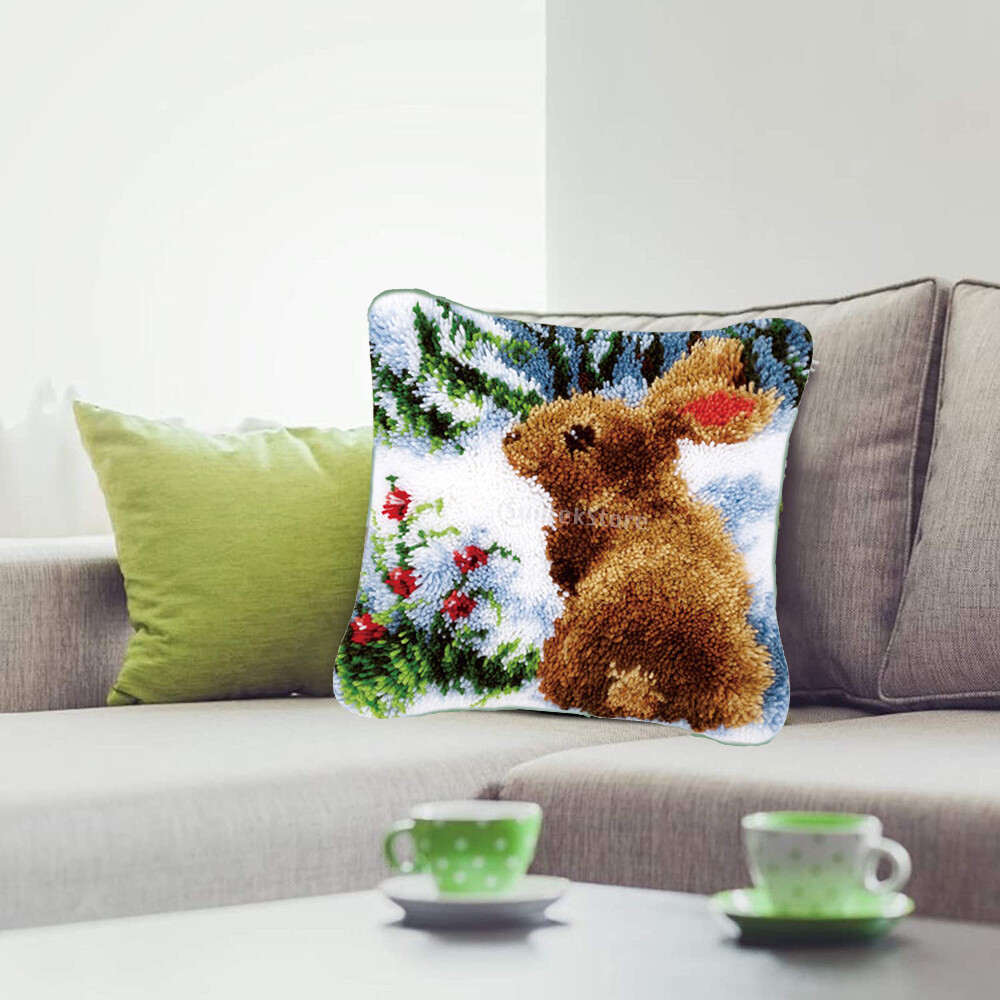 Latch Hook Kit Beginner Rabbit Design Latch Hook Kits Set for Kids and ...