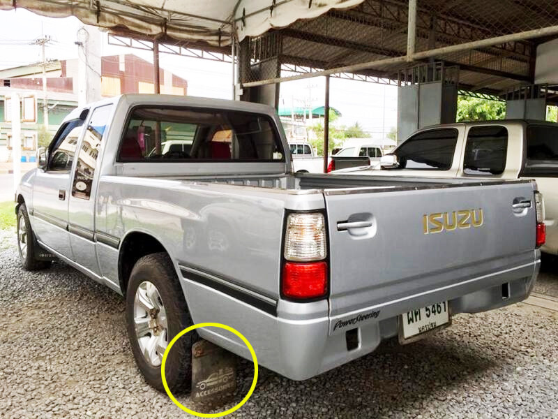 FOR HOLDEN TF RODEO ISUZU REAR MUD FLAPS SPLASH GUARDS 88-97 BLACK ...