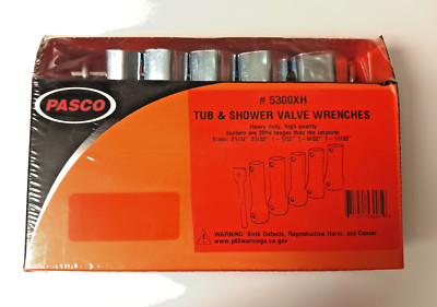 Pasco 5300 5-Piece Tub & Shower Valve Socket Wrench Set | eBay