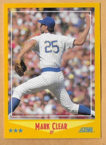 MARK CLEAR MILWAUKEE BREWERS #446 - SCORE NM-MT 1988 | eBay