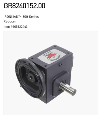 Grove Gear GR8240152.00 IRONMAN™ 800 Series Reducer NEW | eBay