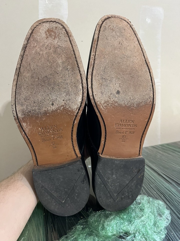 Allen Edmonds St. John's Double Monk Strap Leather Dress Shoes Size 8E ...