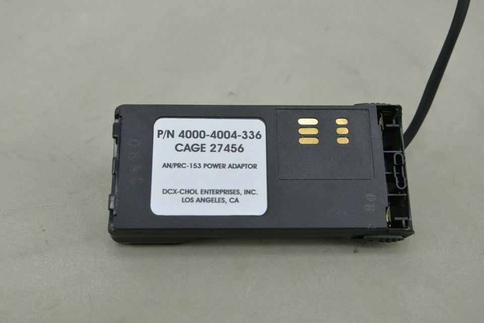 USGI Military AN/PRC-153 Hand Held Radio Power Adapter 4000-4004-336 w ...