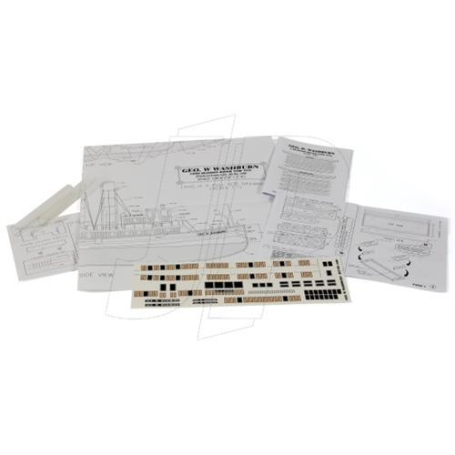 Dumas The George W Washburn 1:48 Scale RC Model Boat Kit 1260 | eBay