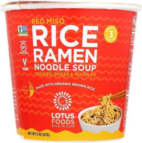 Lotus Foods Red Miso Rice Ramen Noodle Soup Cup - 2 oz | eBay
