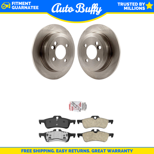 Rear Disc Brake Rotors And Integrally Molded Pads Kit For Mini Cooper ...