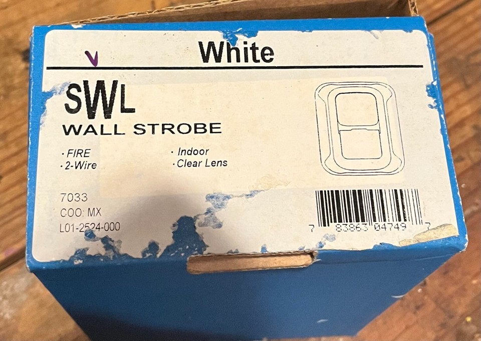 Honeywell System Sensor SWL Wall Strobe - White - New | eBay