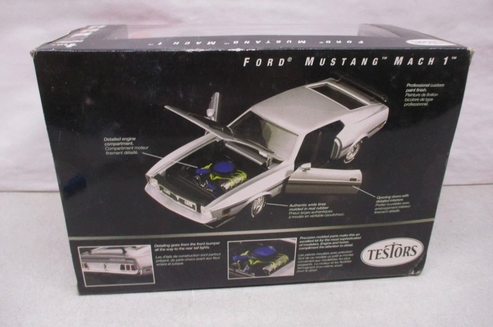 Testors Ford Mustang Mach 1 Ultra Detail Platinum Series Model 1/24 Kit ...