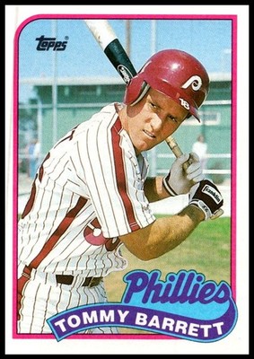 1989 Tommy Barrett Rookie Topps Baseball #653 Philadelphia Phillies | eBay