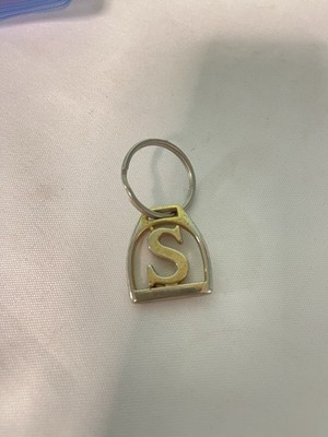 Vintage Letter S Keyring Keychain | eBay