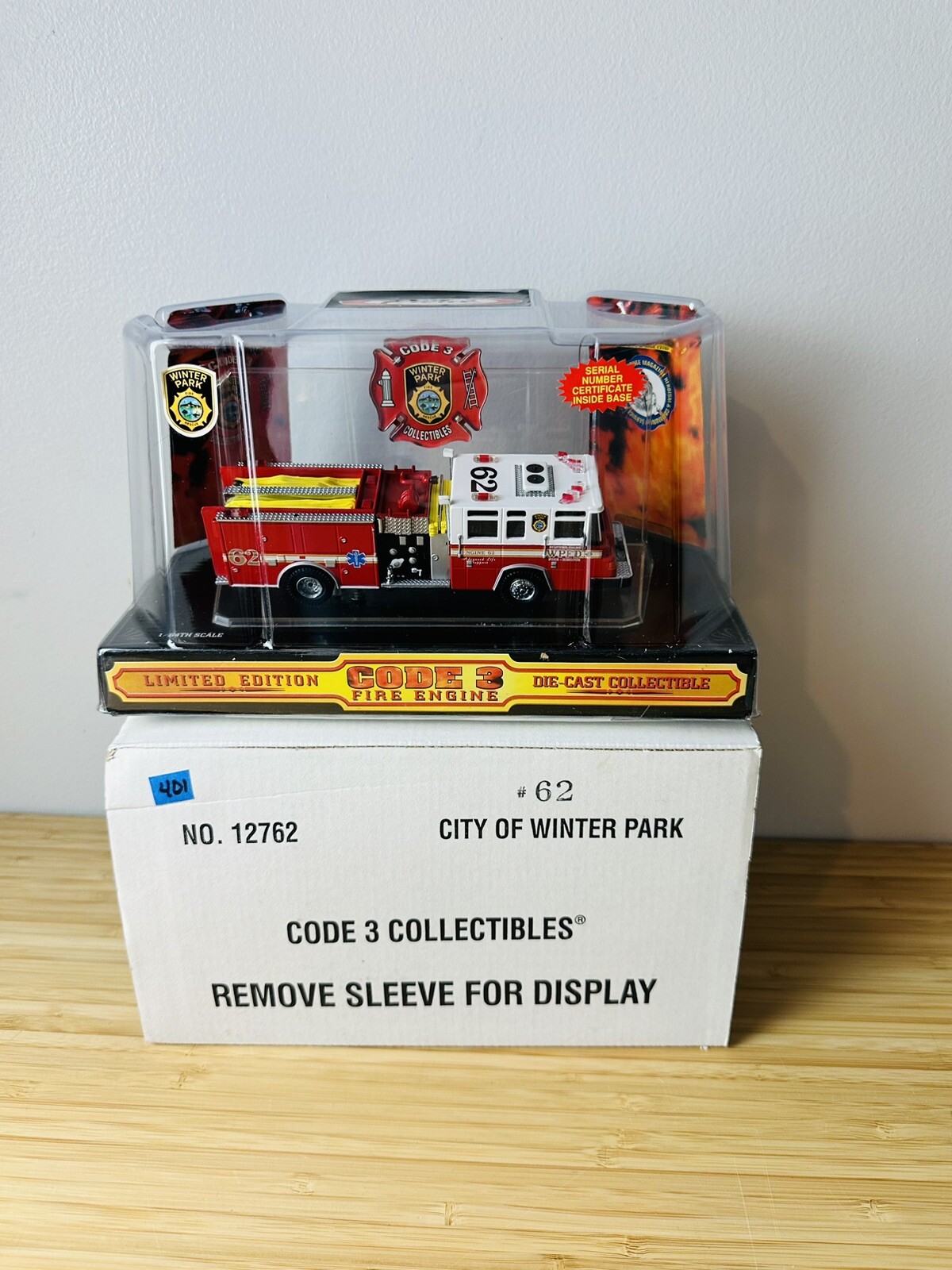 Code 3 City of Winter Park Pierce Fire Engine Truck 62 #12762 Diecast ...