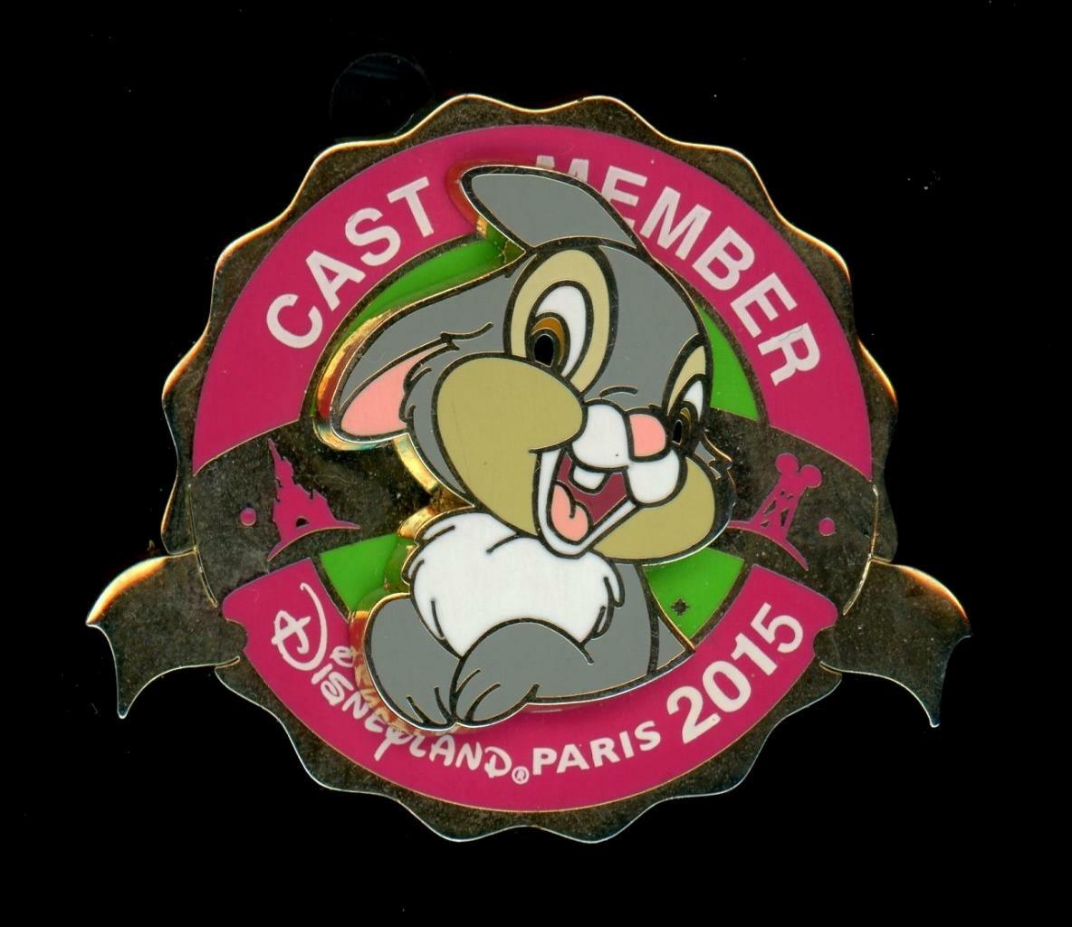 DLRP DLP Paris Cast Member 2015 Pin Trading Logo Thumper LE Disney Pin ...