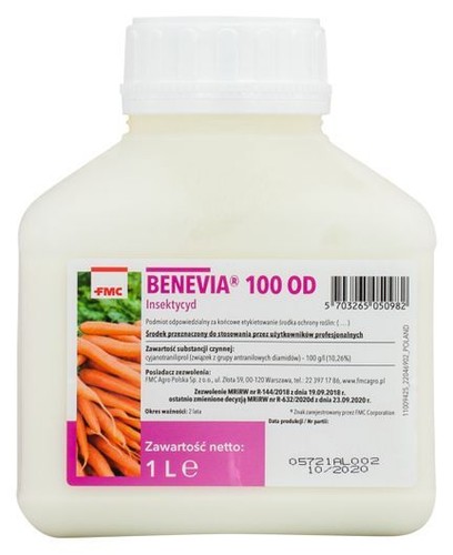 Benevia 100 OD (cyanotraniliprole) FMC 1L insecticide sous forme de ...