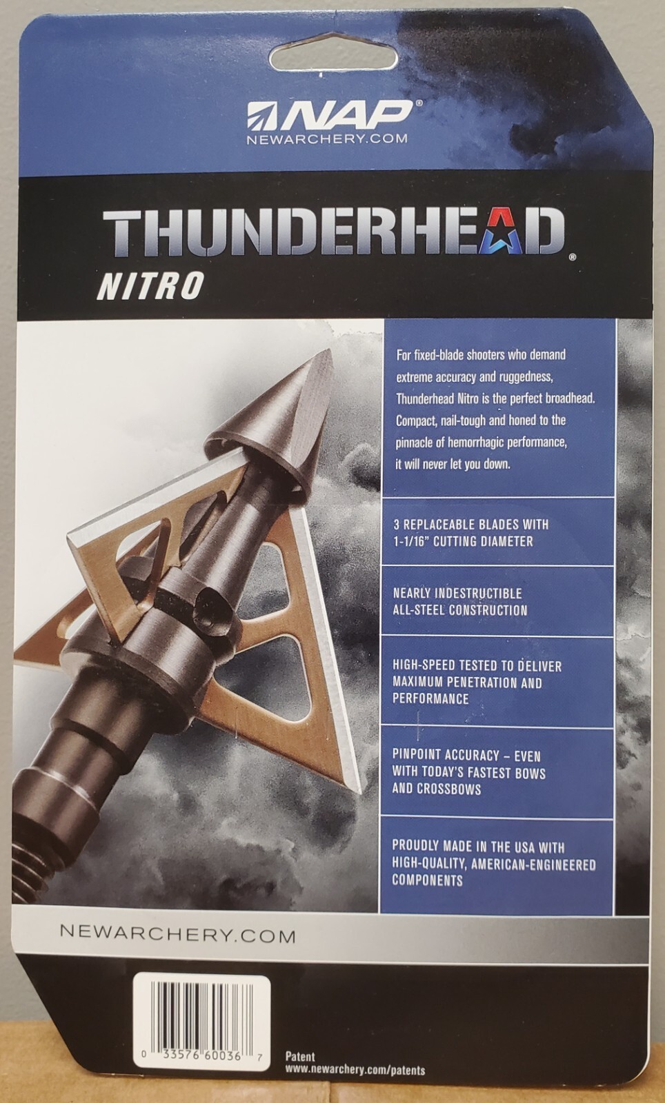 Nap Thunderhead NITRO Broadhead 100 Gr. 3pk for sale online | eBay