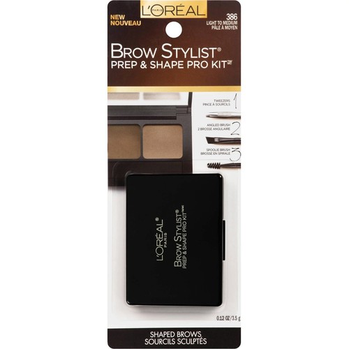 L'Oreal Loreal Brow Stylist Prep and Shape Pro Brow Kit - 386 Light to ...
