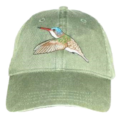 Violet-Crowned Hummingbird Embroidered Cotton Cap NEW Hat Bird | eBay