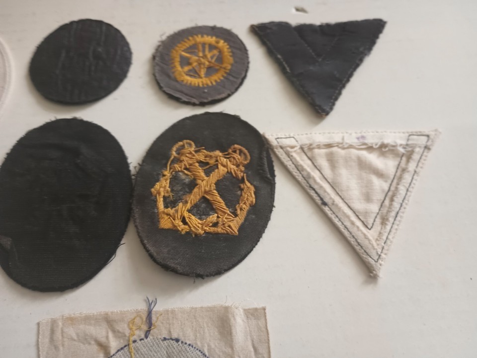 ww2 german uniform patches krigsmarie, 8 total all great condition. All ...