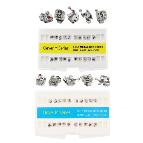 Clever M Orthodontic Self Ligating Bracket Interactive Metal MBT Roth ...