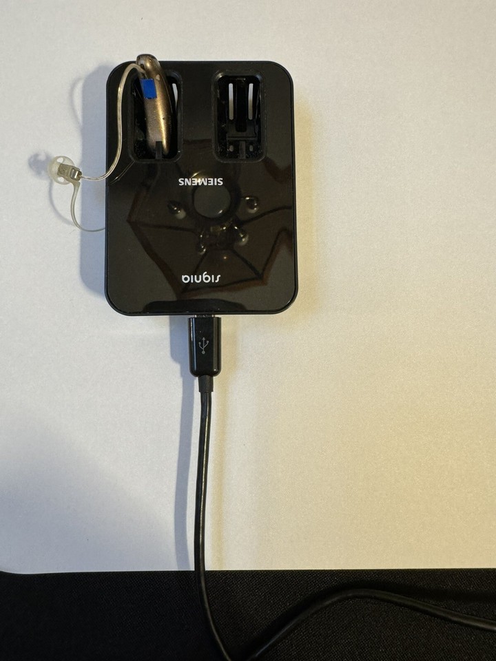 Pure Charge&Go 7NX RIC hearing aid LEFT SIDE ONLY. WITH CHARGER. Color ...