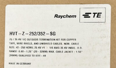 TERMINATION HVT-Z-252/352-SG 35 Kv RAYCHEM TE unit price for a cable | eBay